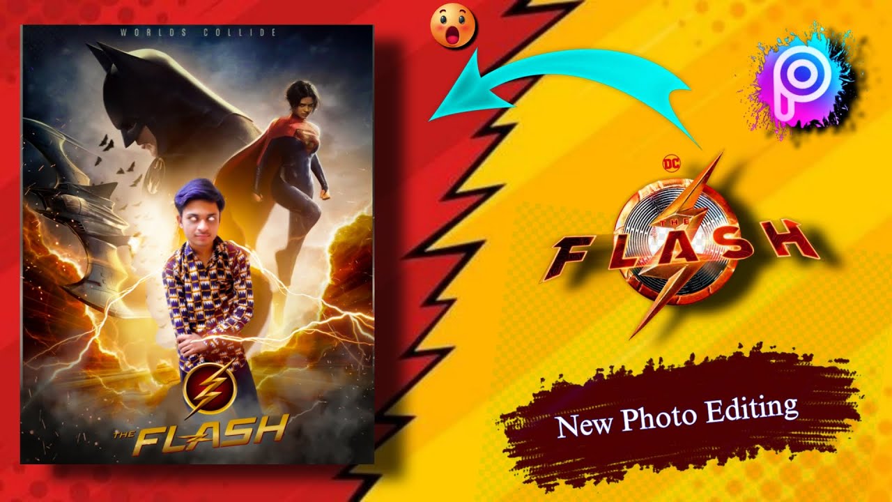 PicsArt - The Flash Movie Photo Editing || Movie Poster Photo Editing ...