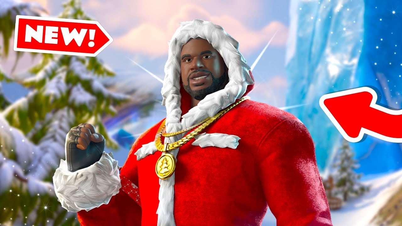 NEW SANTA SHAQ SKIN! (Fortnite) - YouTube