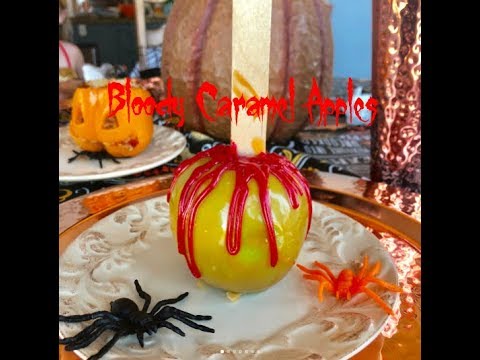 DIY Bloody Caramel Apples - YouTube