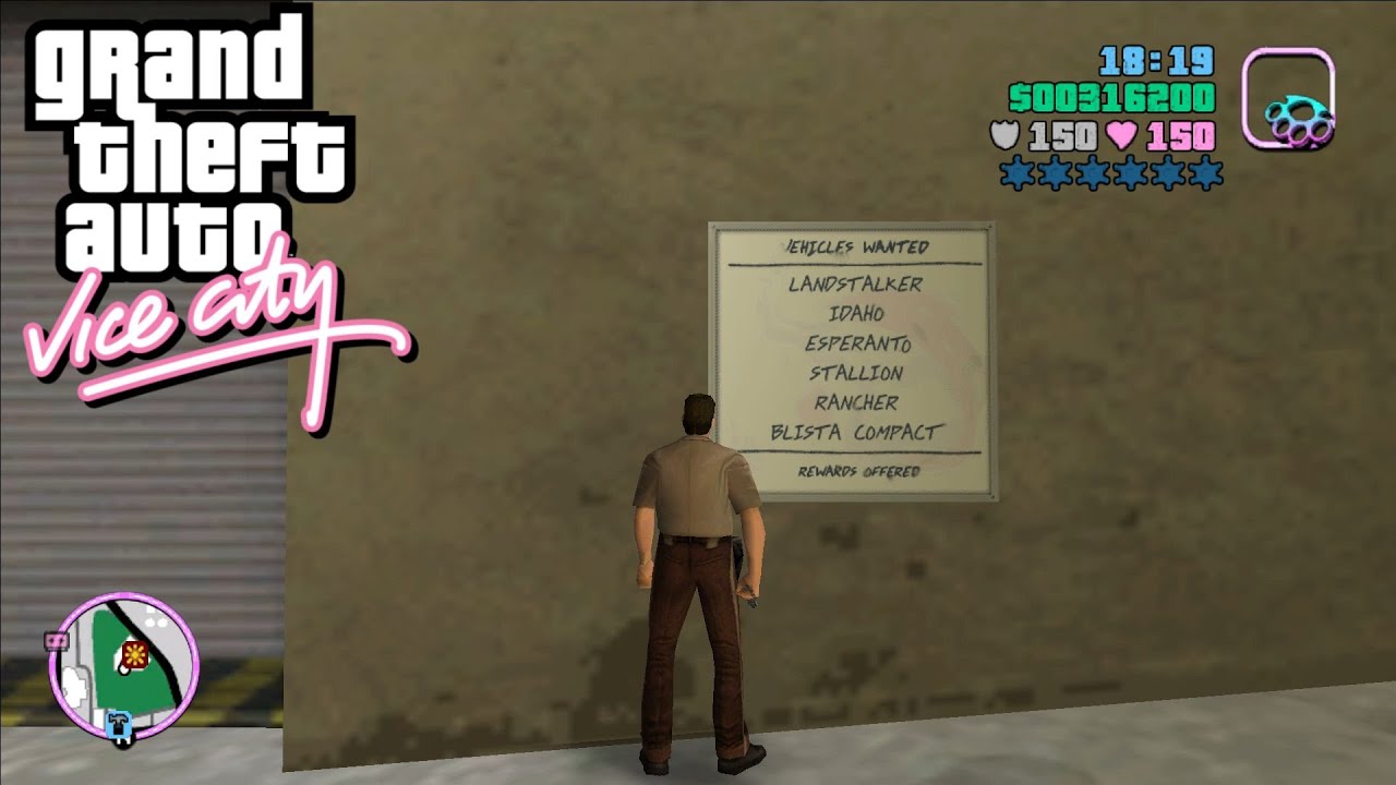 GTA Vice City - Asset Missions (The Car Showroom (Sunshine Autos ...