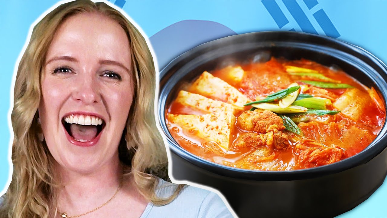Irish People Try Korean Jjigae For The First Time - YouTube