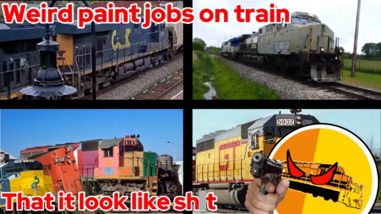 Weird paint jobs on trains that it look like sh*t part 1 - YouTube