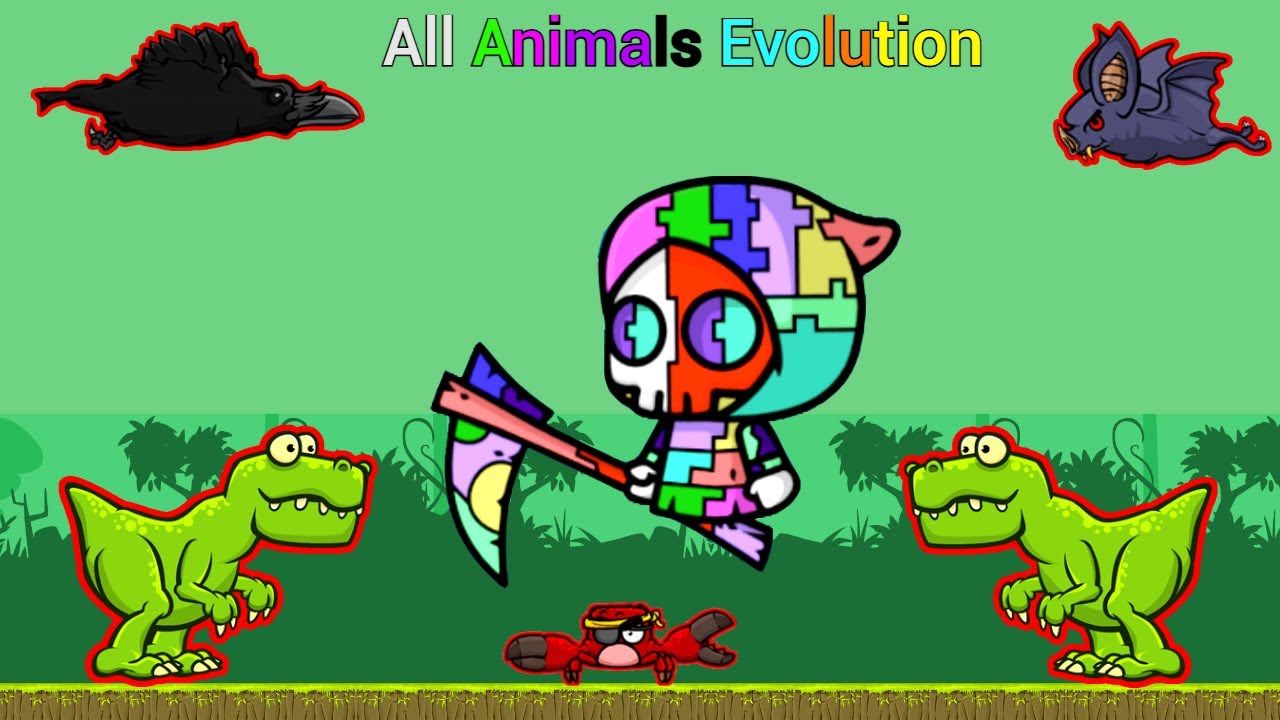 All Animals Evolution And The Puzzle Master Reaper (EvoWorld.io) - YouTube