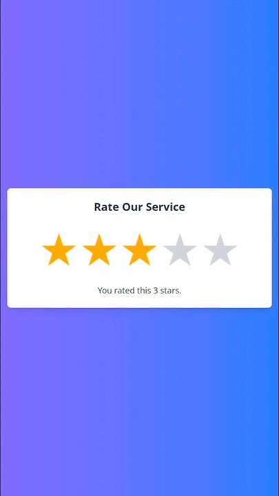 Making a Star Rating Component with HTML Javascript & TailwindCss#webdevelopment #javascript # ...