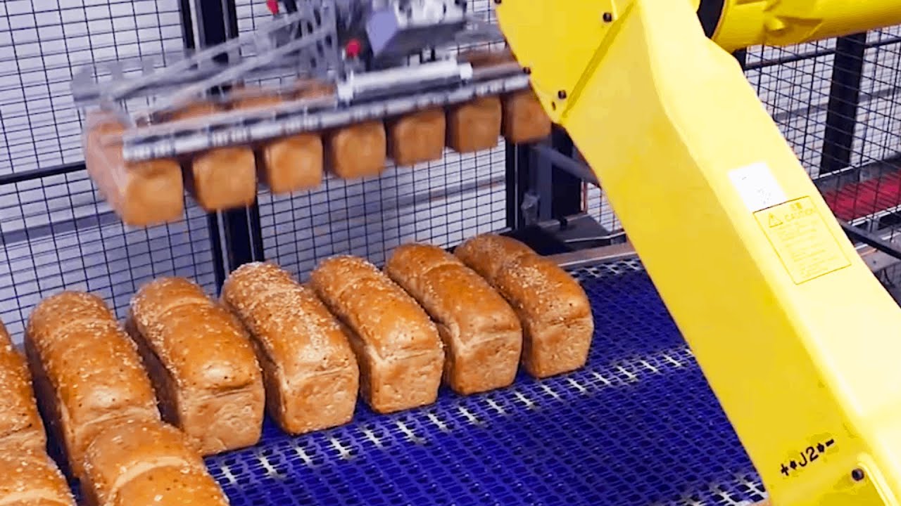 Awesome Bread Factory - Automated Bakery Production - Modern Processing ...