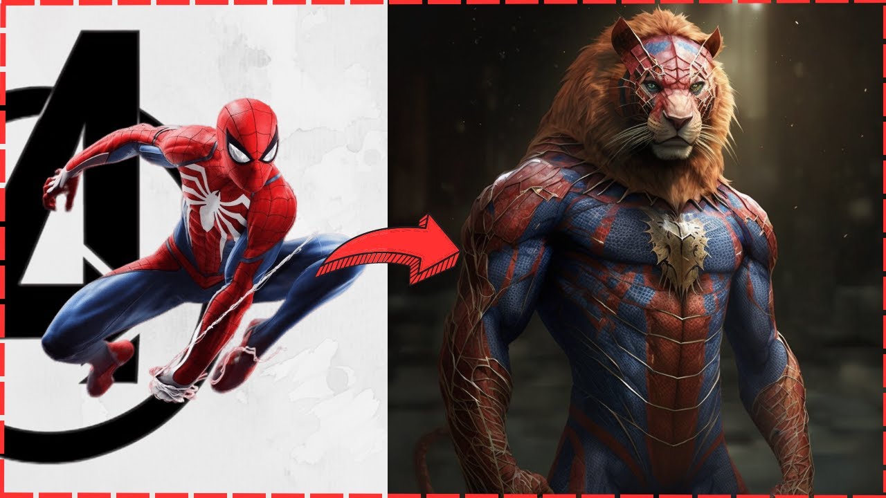 Avengers menjadi singa-avengers! #spiderman #avengers #marvel - YouTube
