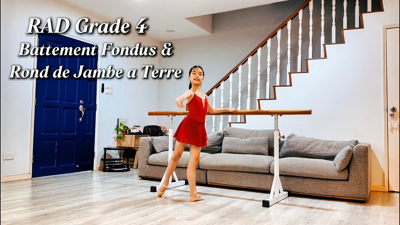 RAD Grade 4 Ballet - Battement Fondus & Rond de Jambe a Terre - YouTube
