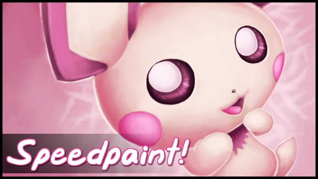 'Nuzzle' - PICHU Speedpaint (Pokemon) - YouTube