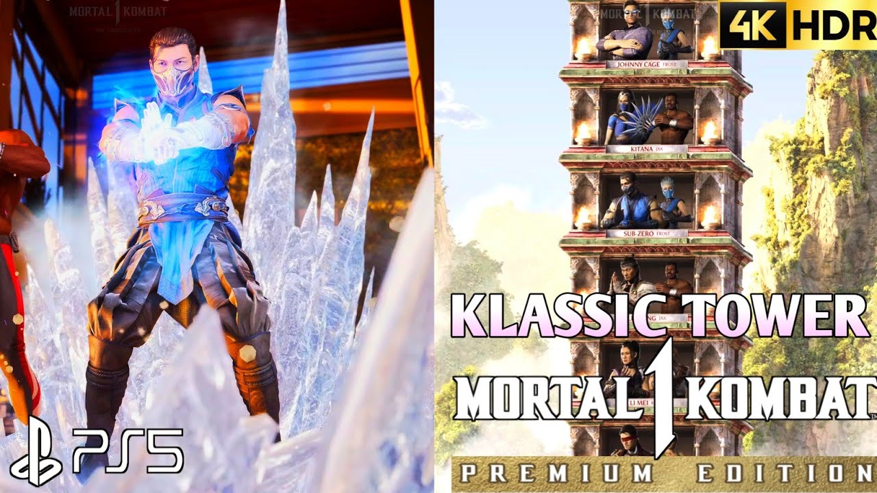 Sub Zero Mortal Kombat 1 Sub Zero Klassic Towers Gameplay MK1 PS5 4K ...