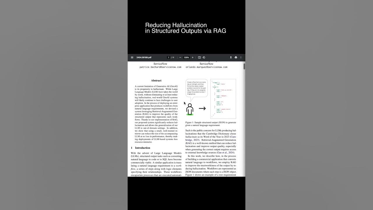 Reducing Hallucinations in Structured Outputs via RAG #chatgpt #ai #llms #programming - YouTube