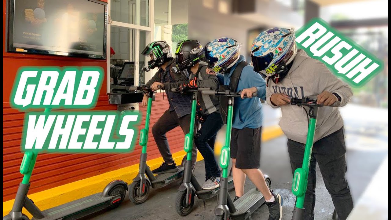 Grab Wheels BarBar - Drive Thru McD pake Electric Scooter - YouTube