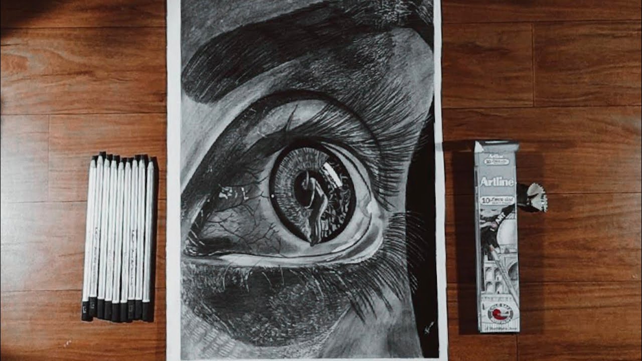 Pupil - I Tried Jono Dry Most Difficult Drawing | Fazal Shaikh Arts ...