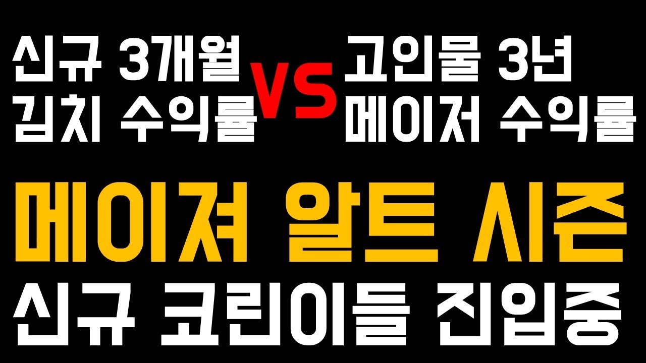 이더리움 리플 이오스 비트코인캐시 필두로 메이져 코인 상승 기대 최근 신규 수익률이 더 크다고 Youtube