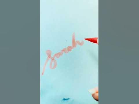 Sarah-name in cursive writing |comment ur cute name#shorts ...