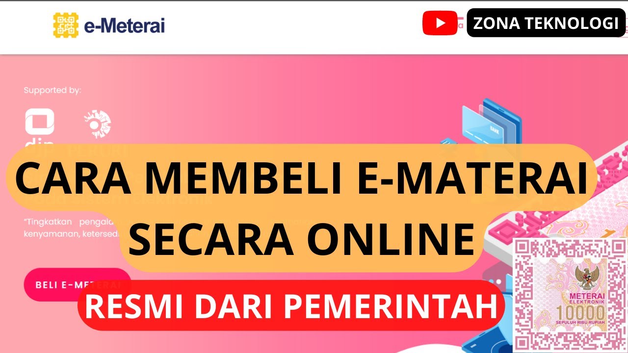 Cara Mudah Membeli E Materai | Materai Elektronik Untuk Dokumen PDF ...
