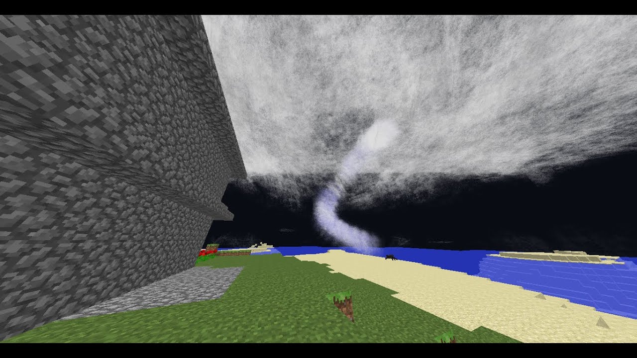 Minecraft Tornado Survival Part 35 A first time spout - YouTube