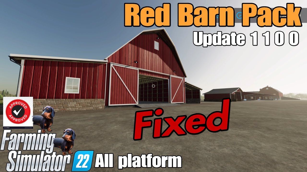 Red Barn Pack /. FS22 UPDATE for all platforms - YouTube