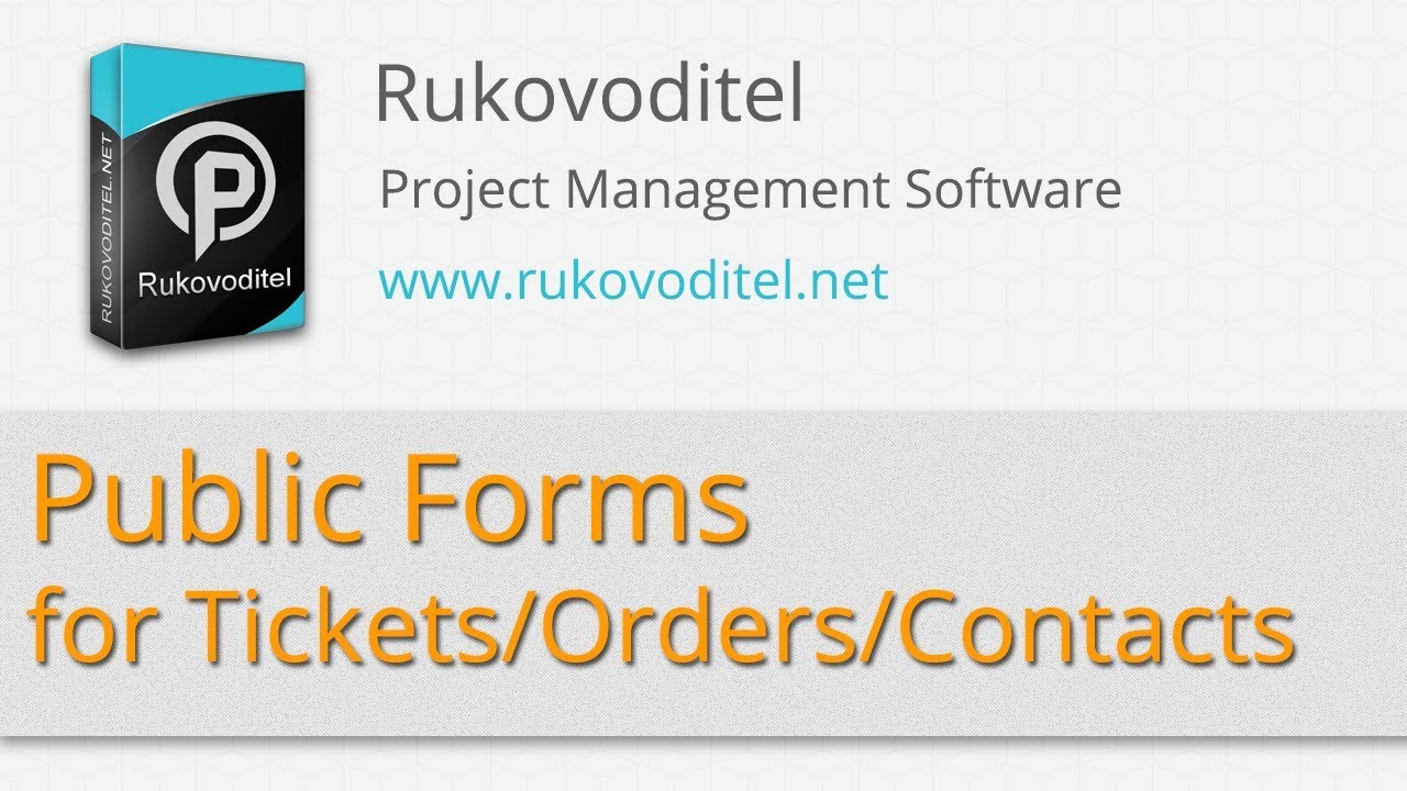 Public Forms in Rukovoditel - YouTube