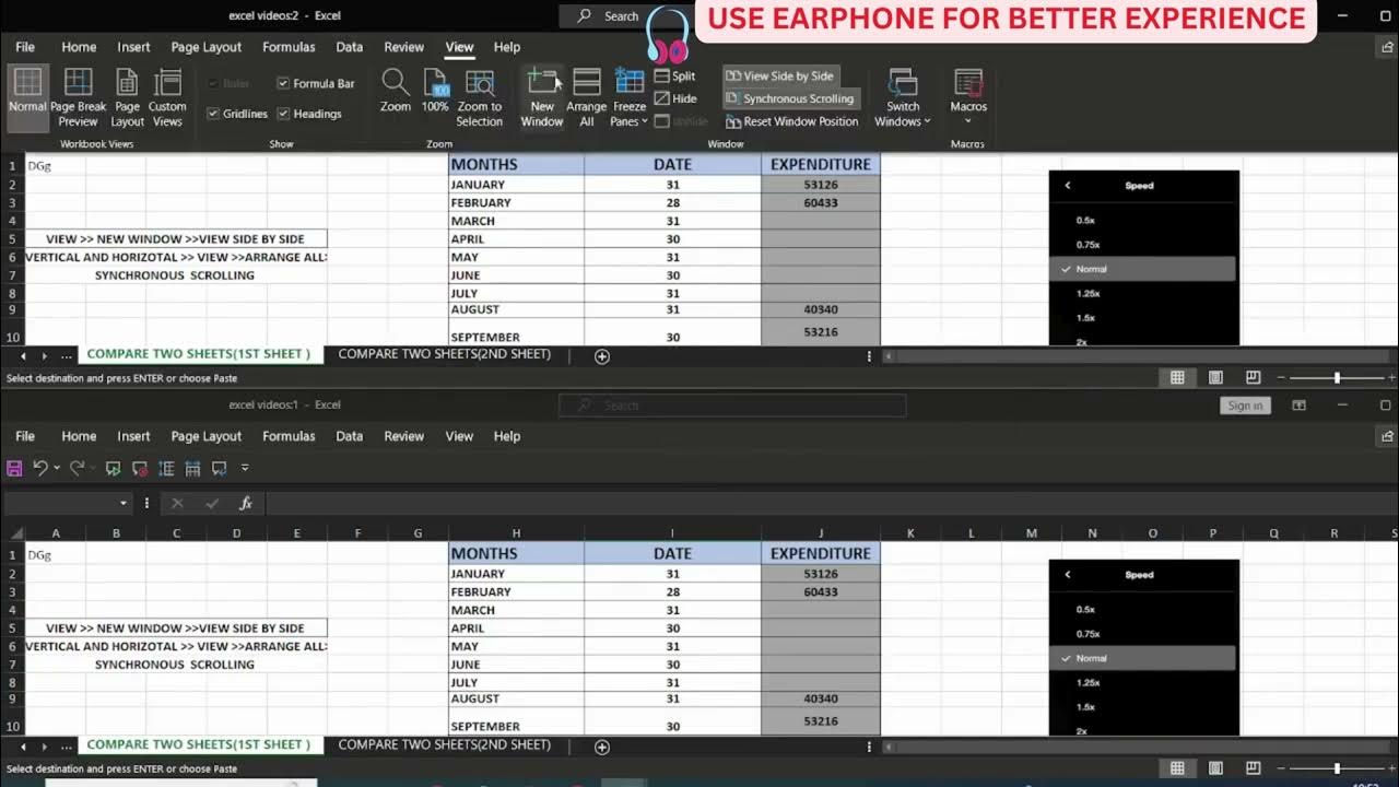 MS-EXCEL|| COMPARE TWO SHEETS || MS-EXCEL TUTORIALS FOR BEGINNERS || MS EXCEL PLAYLIST|BSSS ...