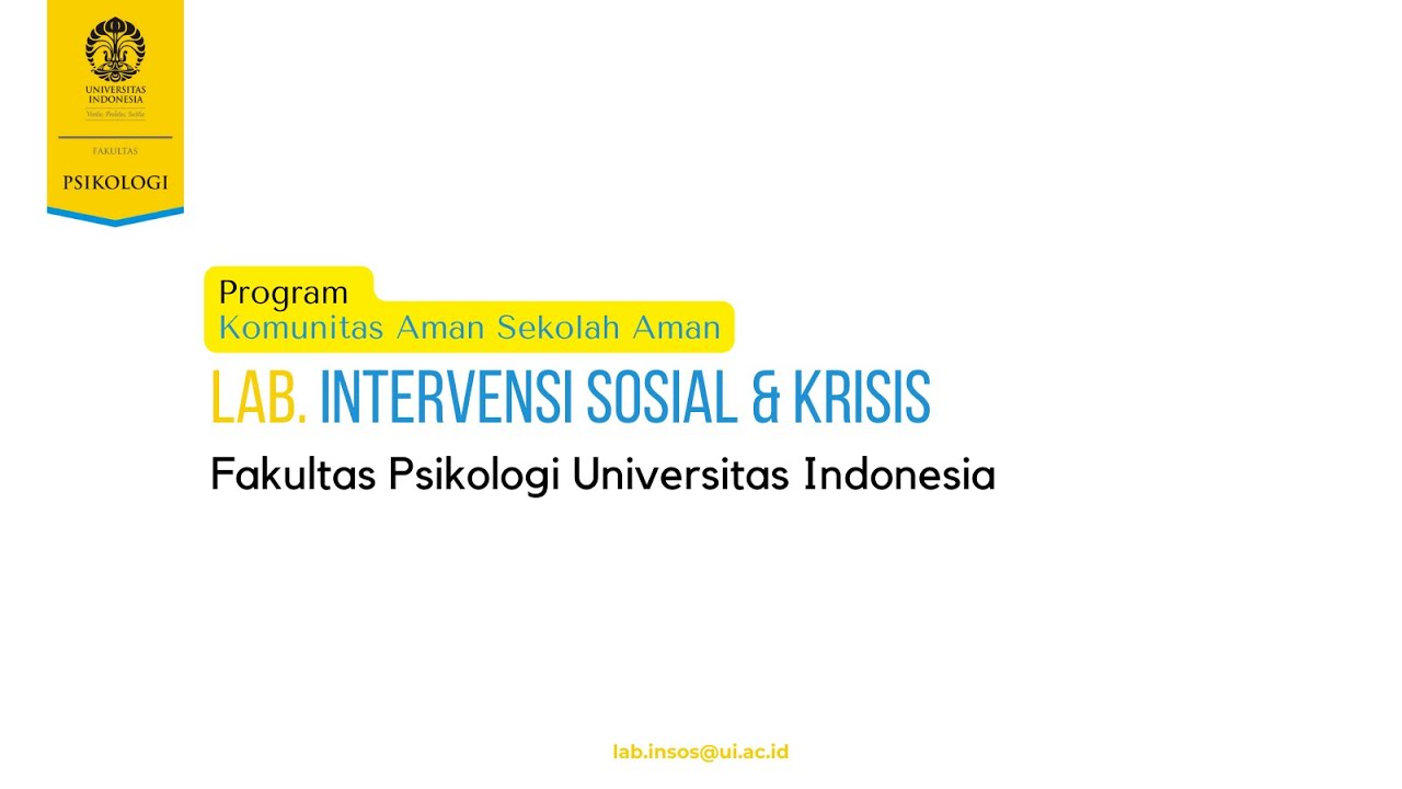 Lab Intervensi Sosial dan Krisis: Program SCSS - Undangan untuk Berpartisipasi sebagai ...
