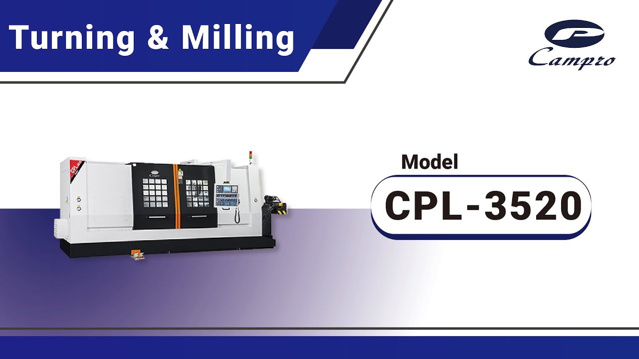 CNC Precision Lathe / CPL-3520 ｜Campro - YouTube