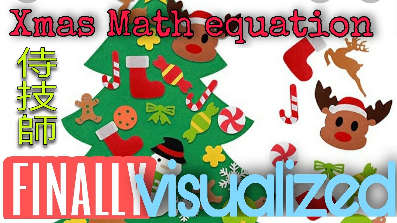 Viral Xmas math equation FINALLY VISUALIZED || Ever wondered what shape ...