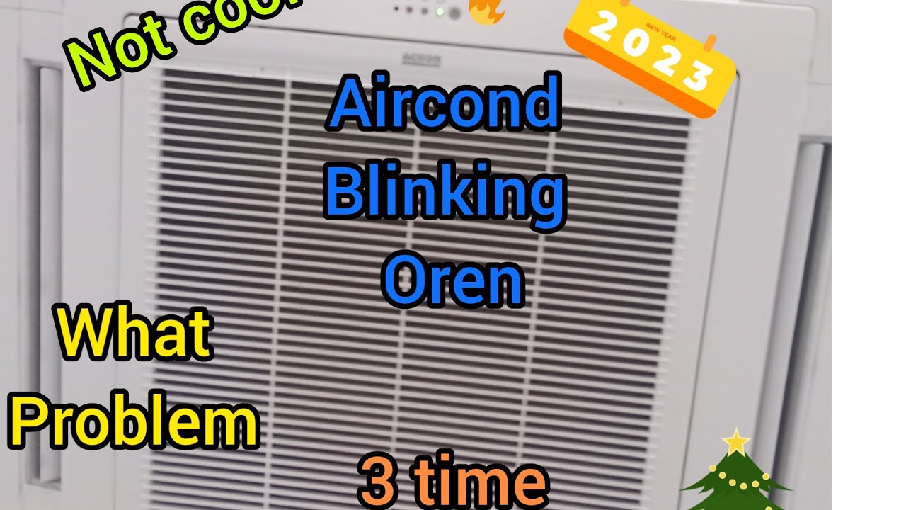 Aircond blinking timer 2 times | berkelip Oren 2 kali - YouTube