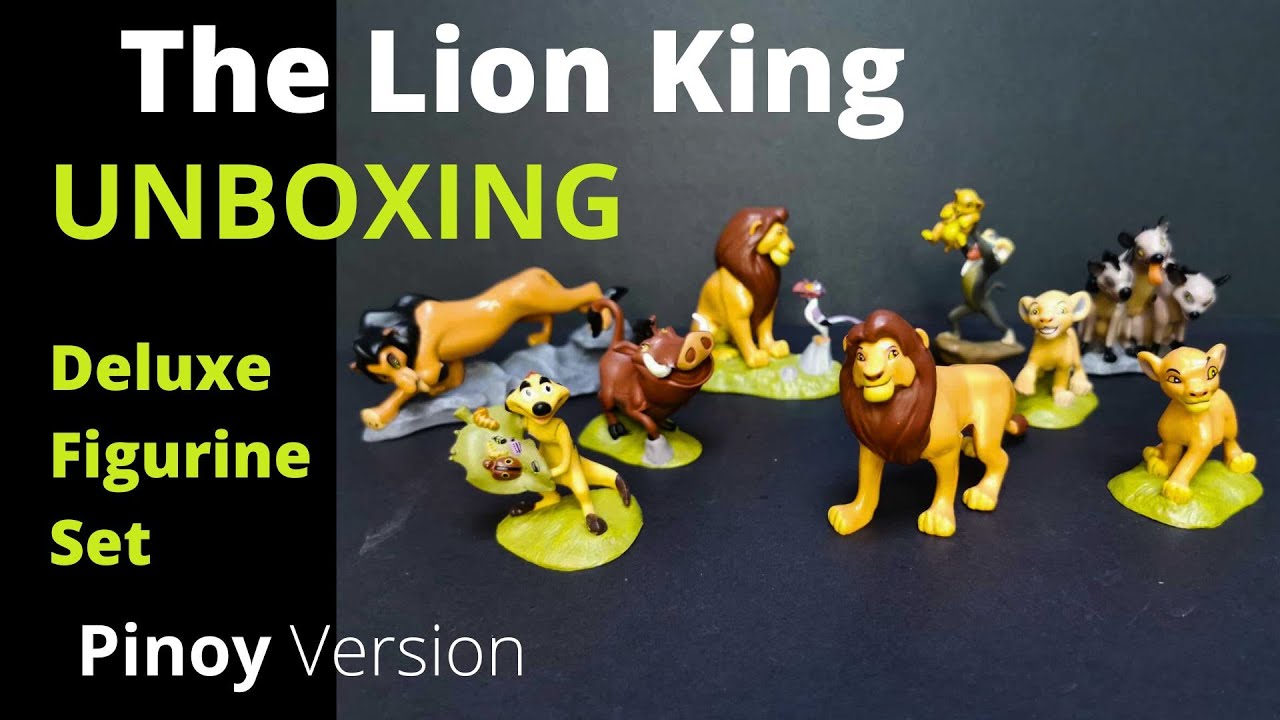 UNBOXING - The Lion King Disney Deluxe Figurines Set - YouTube