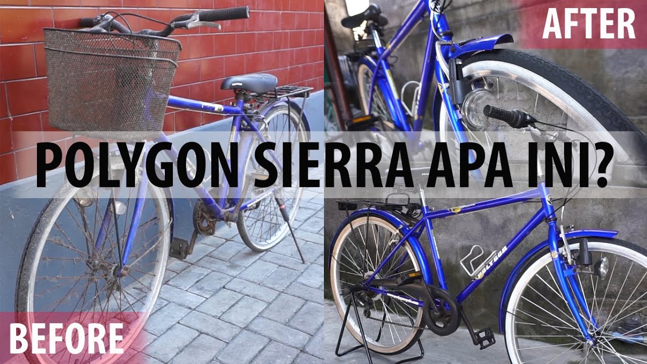 RESTORASI SEPEDA POLYGON SIERRA PREMIUM CITY CRUISER LANGKA!!! - YouTube