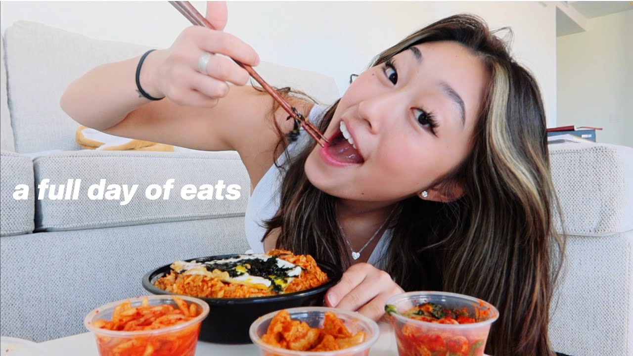 eating ONLY korean food for 24 hours! - YouTube