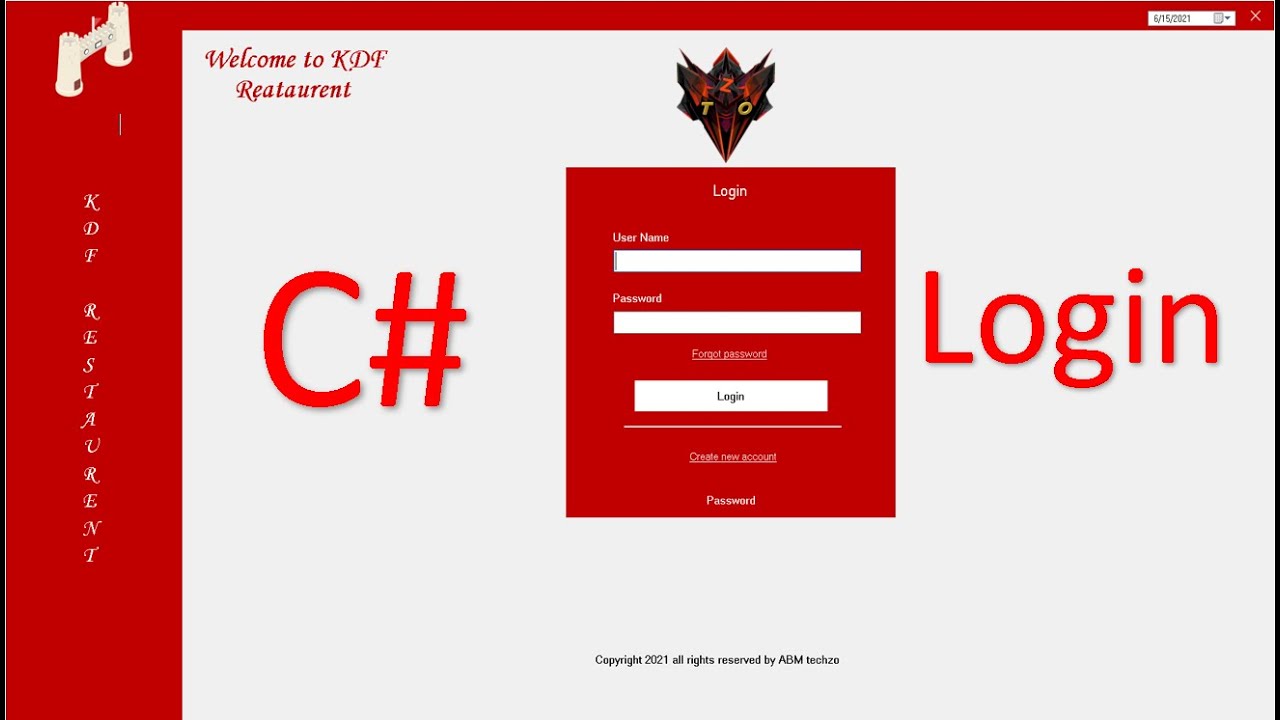 Login and sign up form in c# Using Sql database-Overview-2021 - YouTube