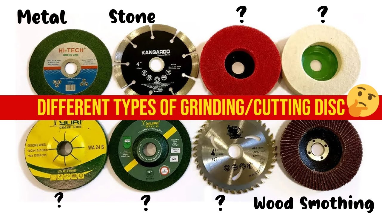 Different types of Grinding/Cutting Disc | Metal/Wood/Stone/Buffing ...