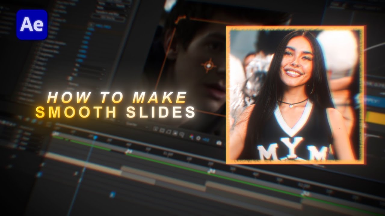 How to make smooth slides on after effects - YouTube