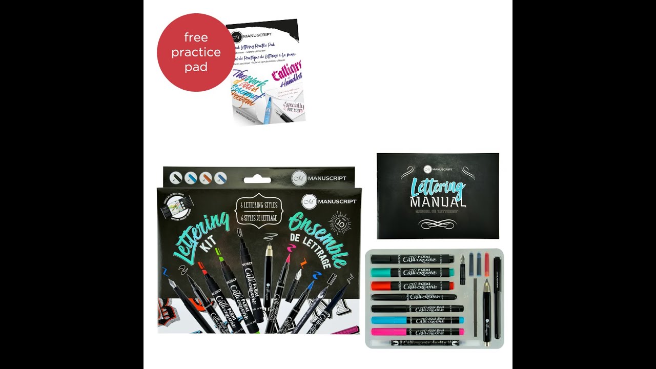 Hand Lettering Kit exclusive from Manuscript Pen Company for £25.99 ...