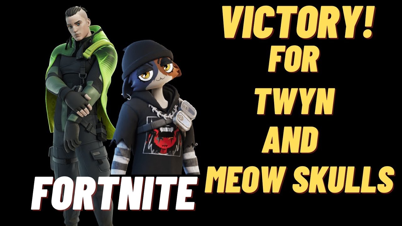 Victory for TWYN and MEOW SKULLS in a FORTNITE Duos Match. - YouTube