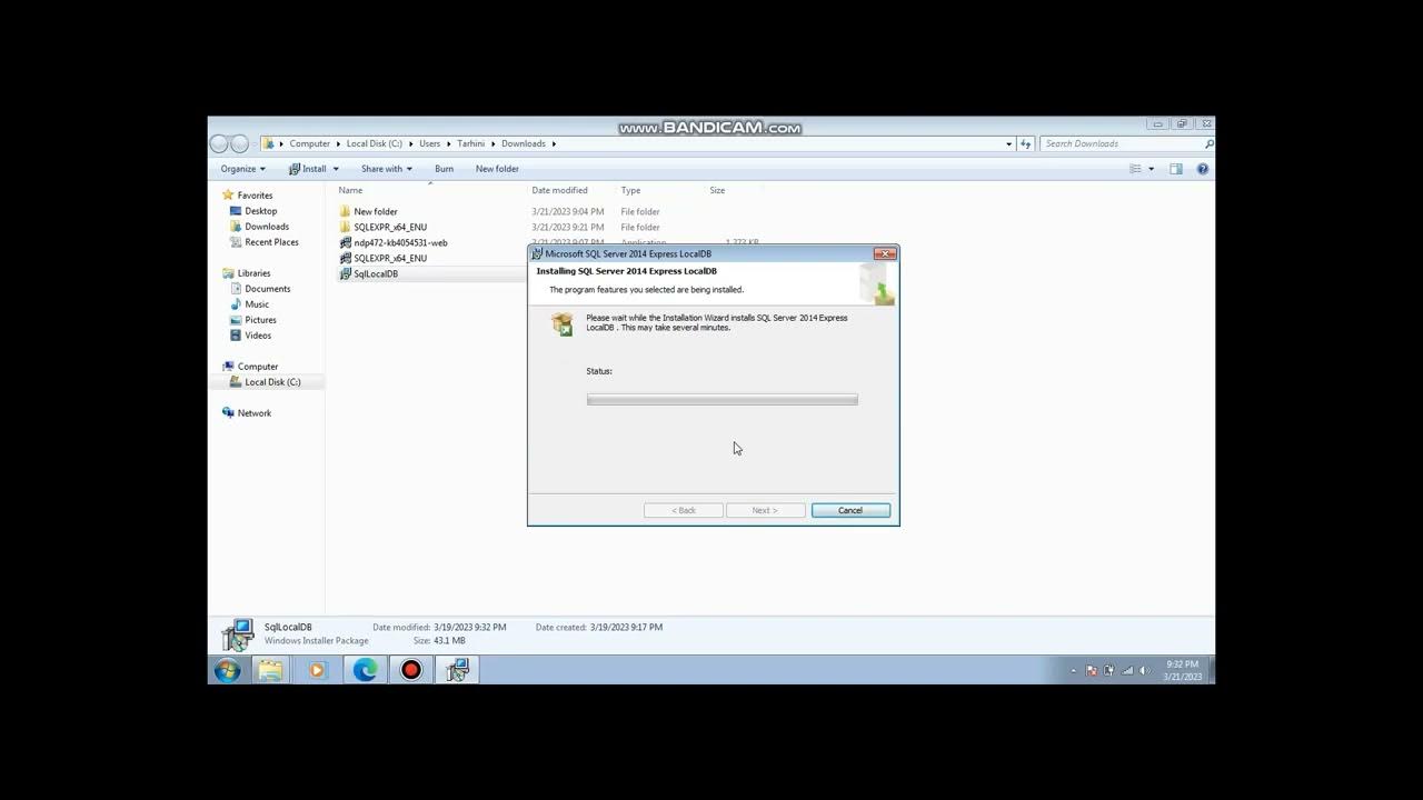 تنزيل sql server local DB - YouTube