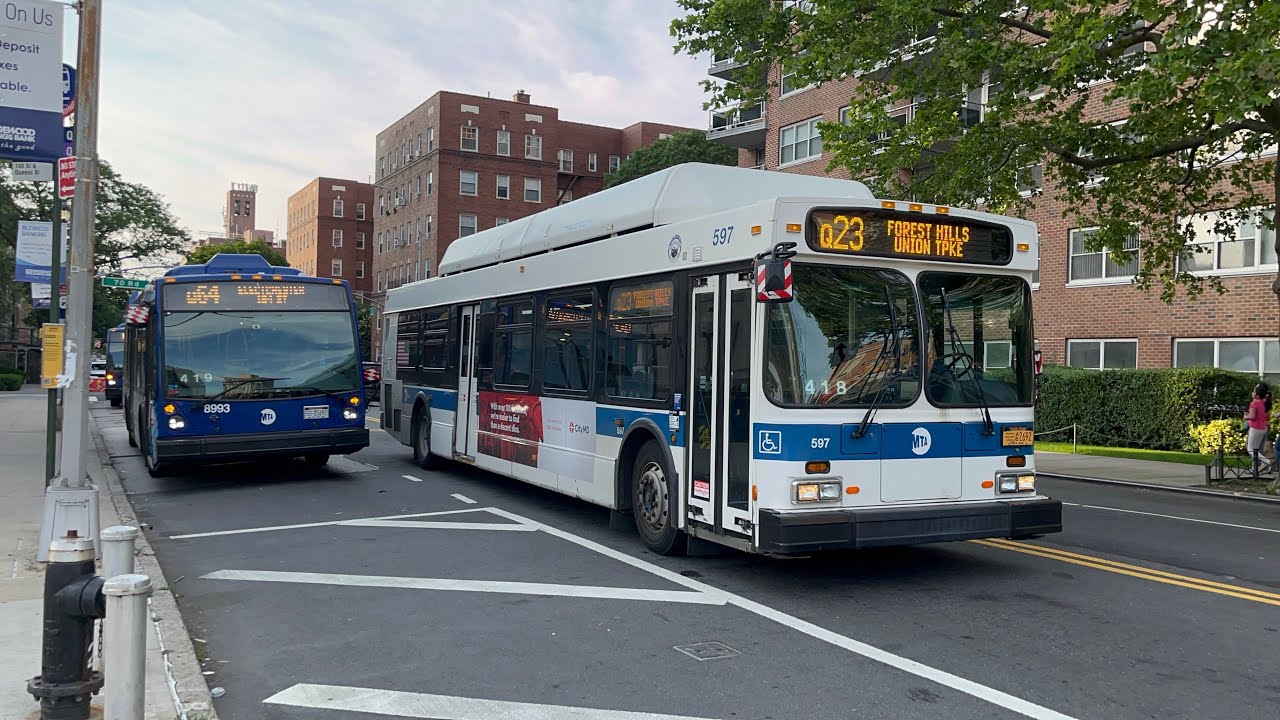 4K 2025: MTA: Pre-Redesign Q23 & Q64 Bus Action in Forest Hills (Feat ...
