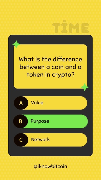 Bitcoin & Blockchain Quiz: What is the Difference Between Coin and ...