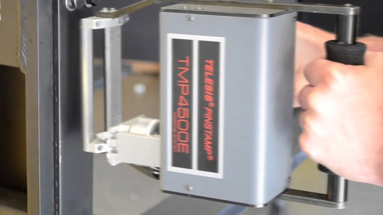 TMP4500E Telesis Handhållen nålpräglare - YouTube