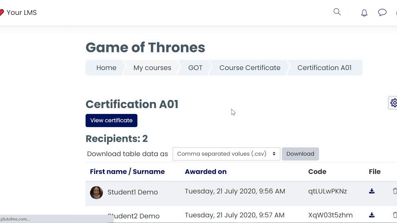 Certification - Pluto LMS - YouTube