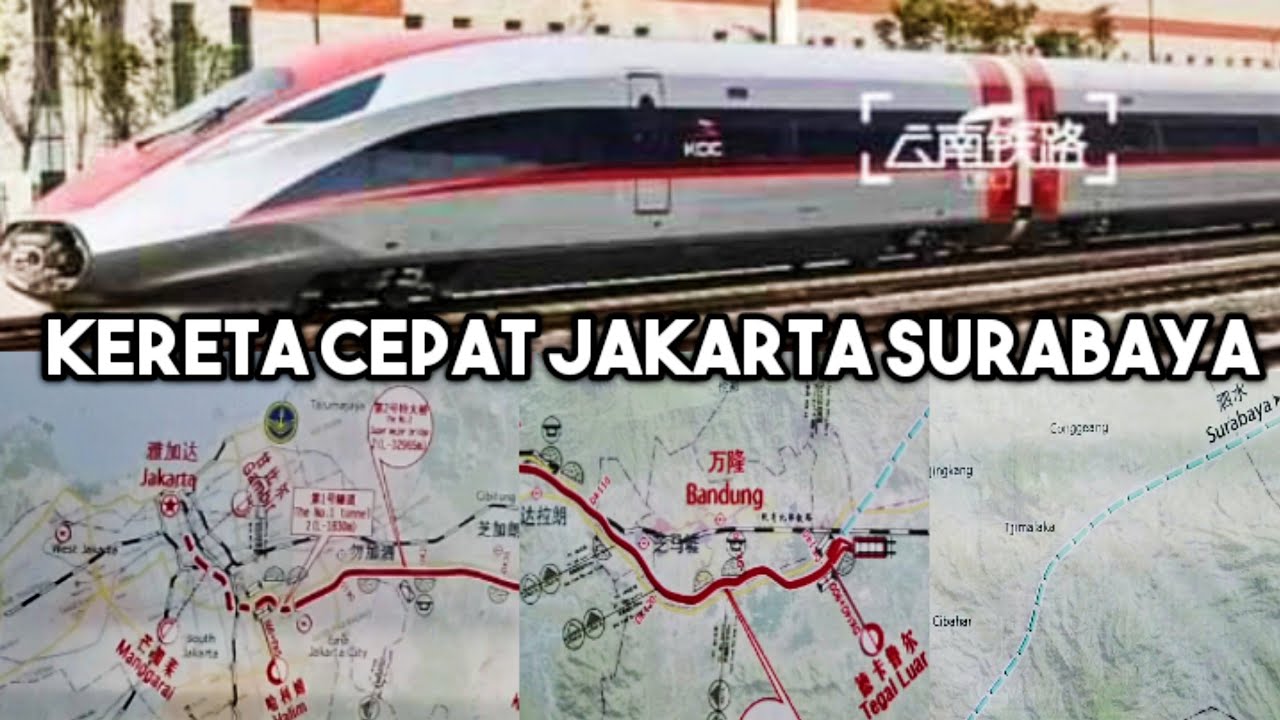 TERNYATA DISINI LOKASINYA, KCIC Sudah Petakan Rute Kereta Cepat Jakarta ...