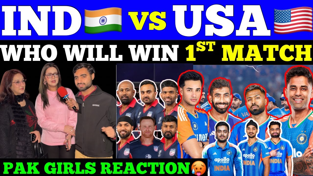 IND🇮🇳 vs USA🇺🇸 1st Wc Match😱 | Who Will Win🥵| Abhishek, Hardik Terror ...