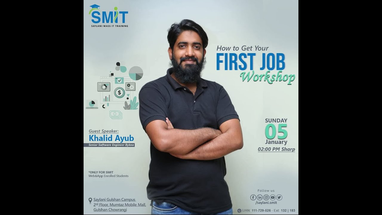 How to Get Your First Job | Saylani Session with Sir Khalid Ayub - YouTube