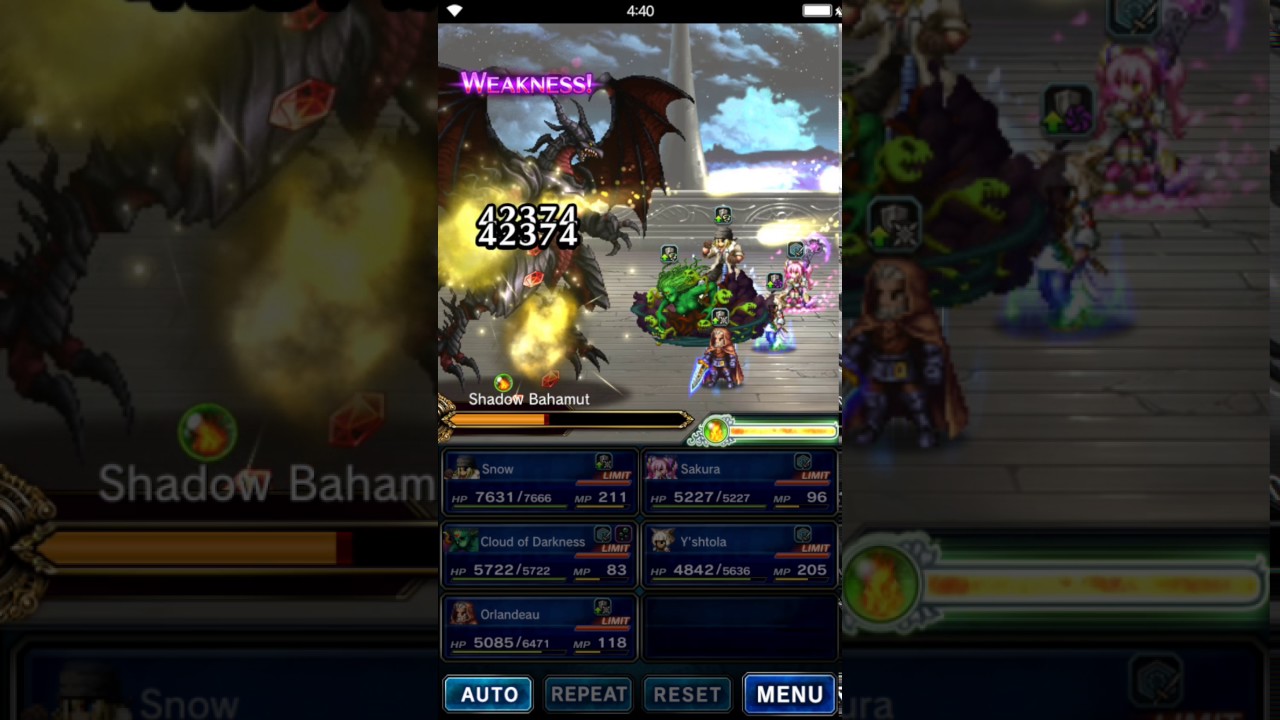 FFBE - Vision of Bahamut Trial Full Clear - YouTube