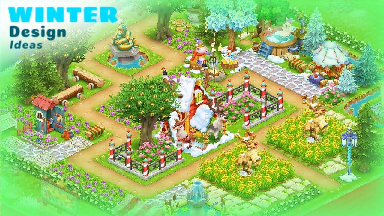 Winter HayDay FarmDesign! - YouTube