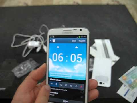 Samsung Galaxy Note II GT-N7100 (Unboxing) Kutu İçeriği-2 Türkçe
