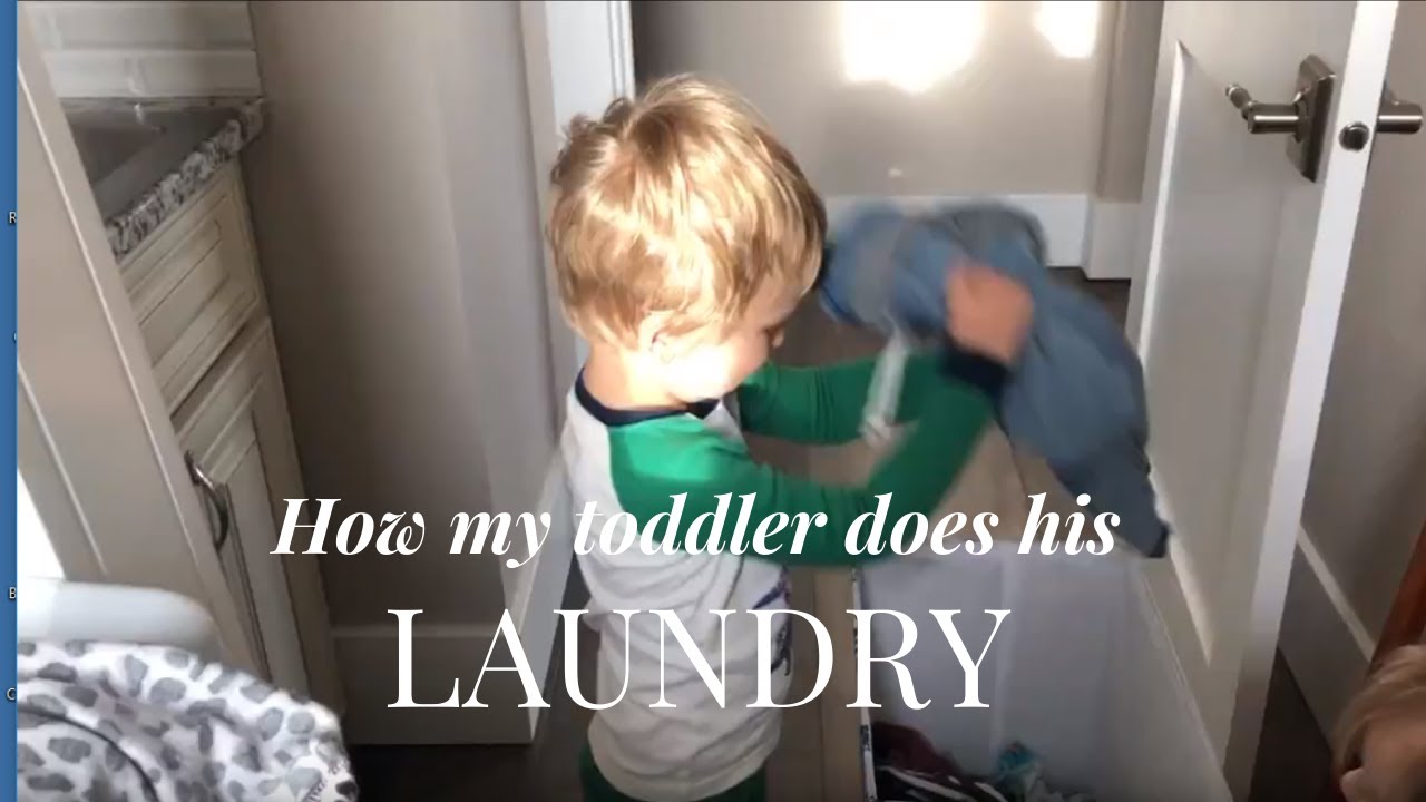 3 Year Old Laundry Routine: How My Toddler Does His Laundry - YouTube