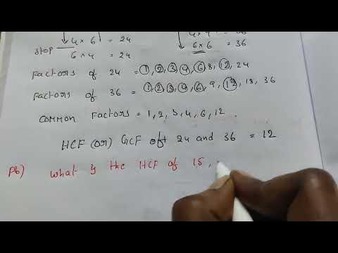 HCF or GCD | How to calcuate HCF using listing Factors? - YouTube