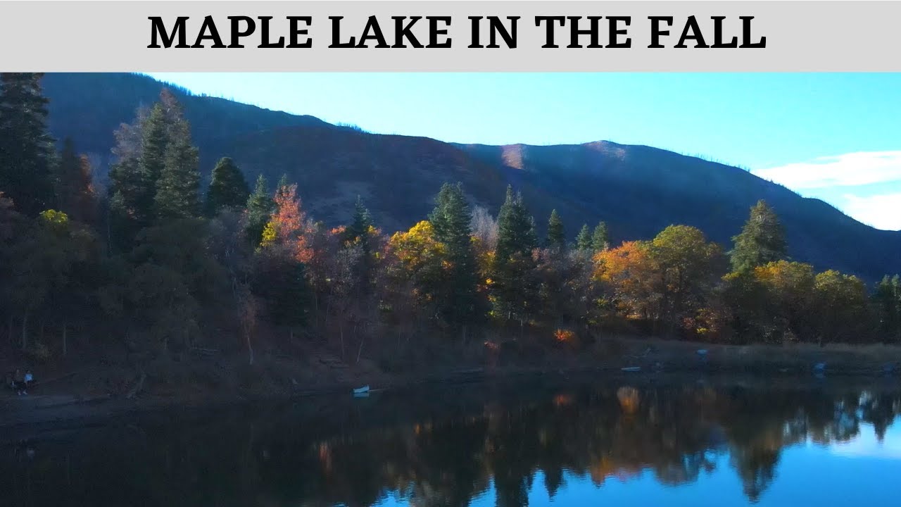 Maple Lake Fall Flyover Sunset and a Mirror - YouTube