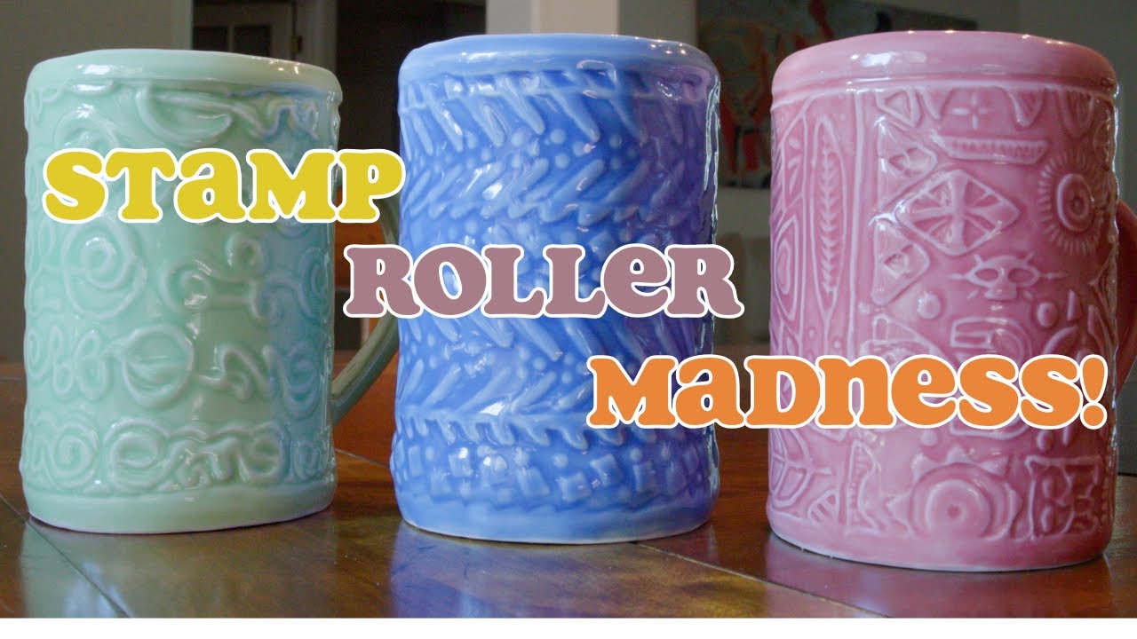 Use Hand Made Stamp Rollers for Amazing Original Designs! - YouTube